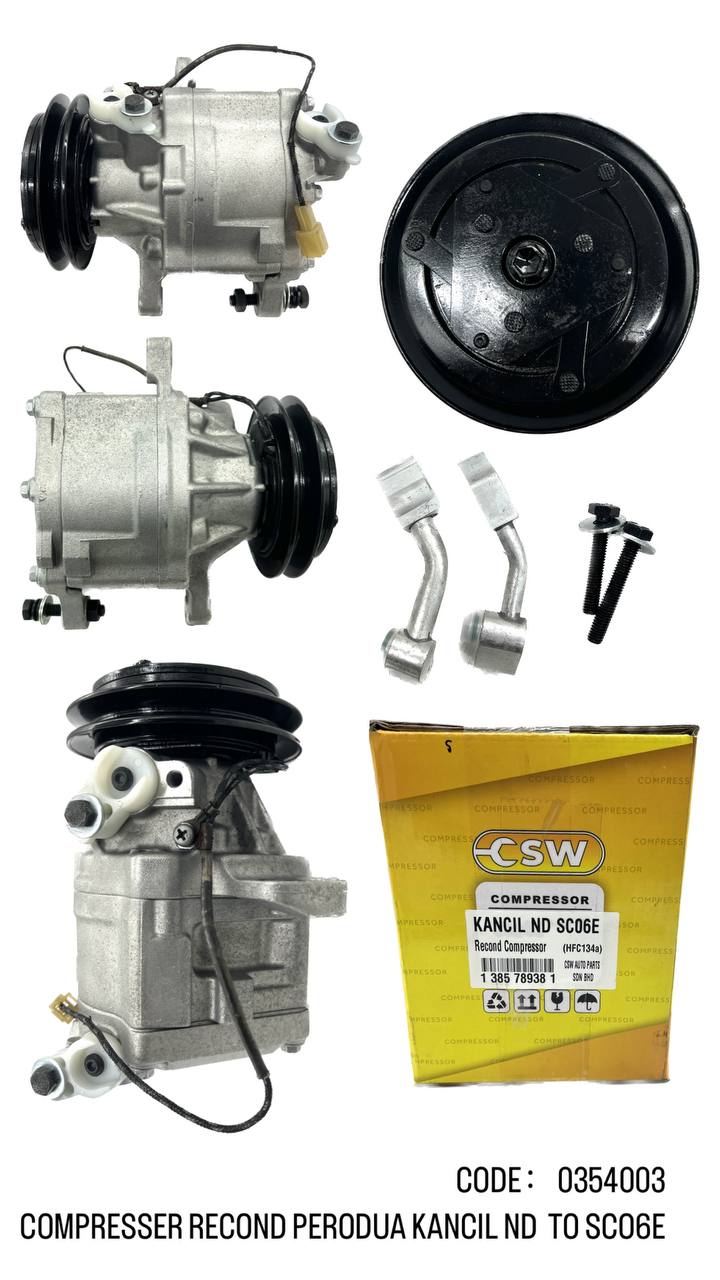 COMPRESSOR RC PERODUA KANCIL ND TO SC06E - CSW Auto Parts