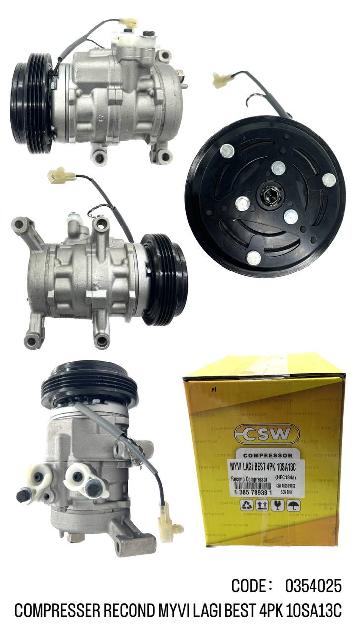COMPRESSOR RC PERODUA MYVI LAGIBEST 4PK 10SA13C - CSW Auto Parts