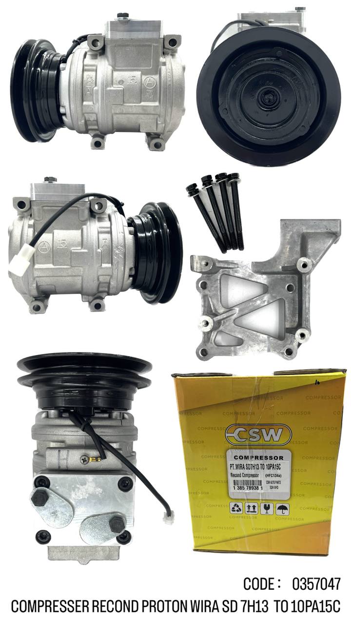 COMPRESSOR RC PROTON WIRA SD7H13 TO 10PA15C - CSW Auto Parts
