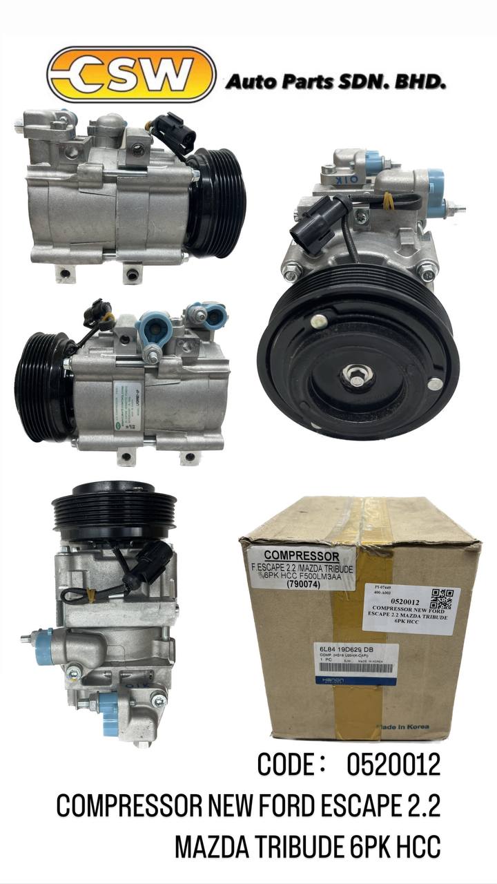 COMPRESSOR (OG) FORD ESCAPE 2.2 MAZDA TRIBUDE 6PK HCC - CSW Auto Parts