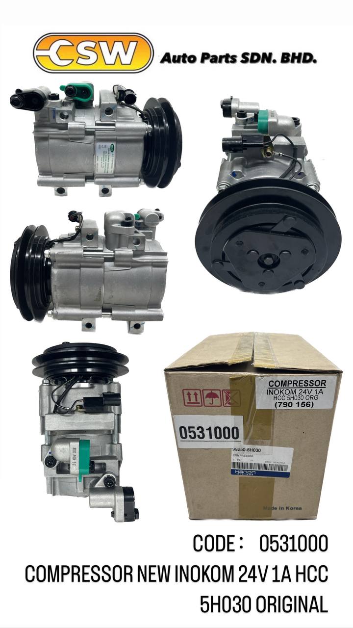 COMPRESSOR (OG) INOKOM 24V 1A HCC 5H030 - CSW Auto Parts