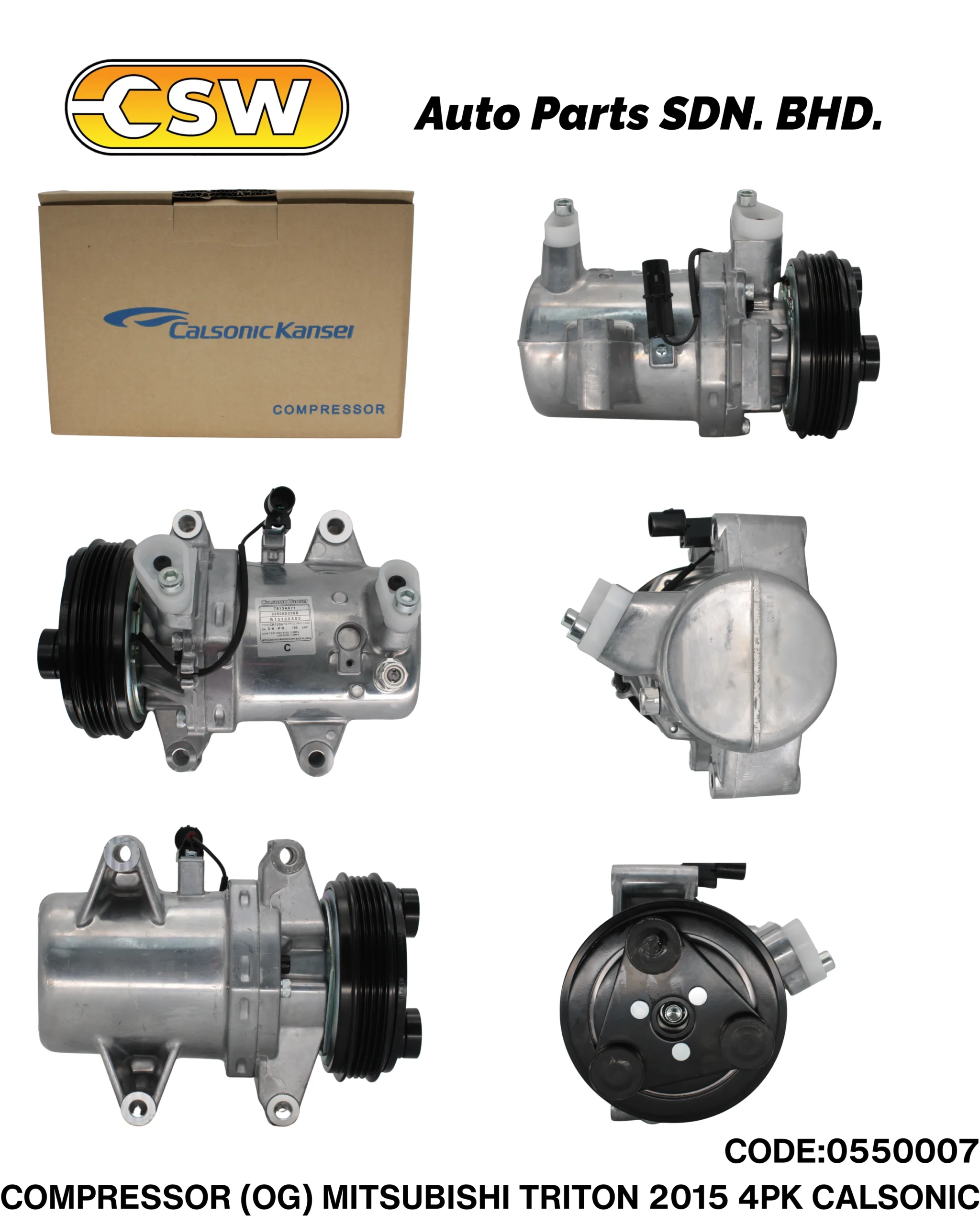 COMPRESSOR (OG) MITSUBISHI TRITON 2015 4PK CALSONIC - CSW Auto Parts