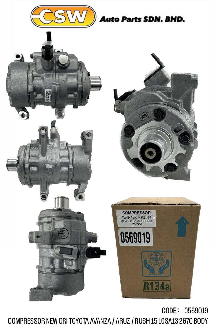 COMPRESSOR (OG) TOYOTA AVANZA/ ARUZ/ RUSH 15' 10SA13 2670 BODY - CSW ...