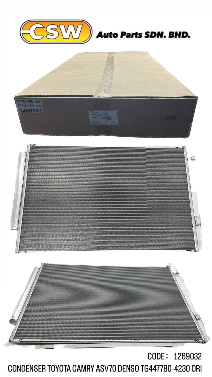 CONDENSER TOYOTA CAMRY ASV70 DENSO TG447780-4230 ORI - CSW Auto Parts