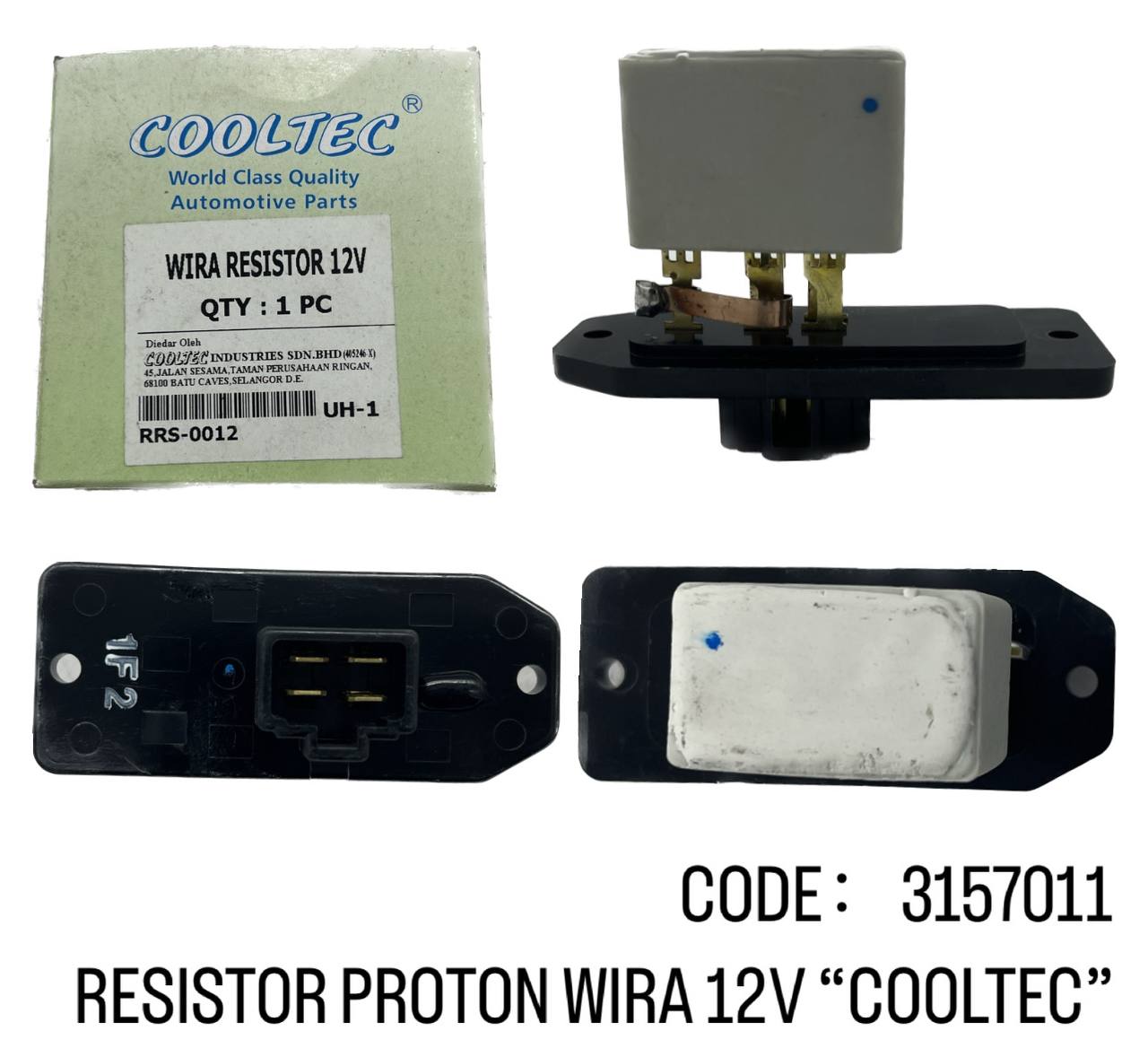 RESISTOR PROTON WIRA 12V ‘COOLTEC’ – CSW Auto Parts