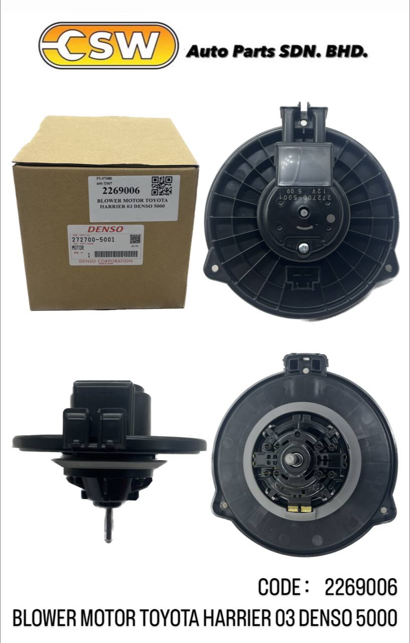 BLOWER MOTOR TOYOTA HARRIER 03 DENSO 5000 - CSW Auto Parts