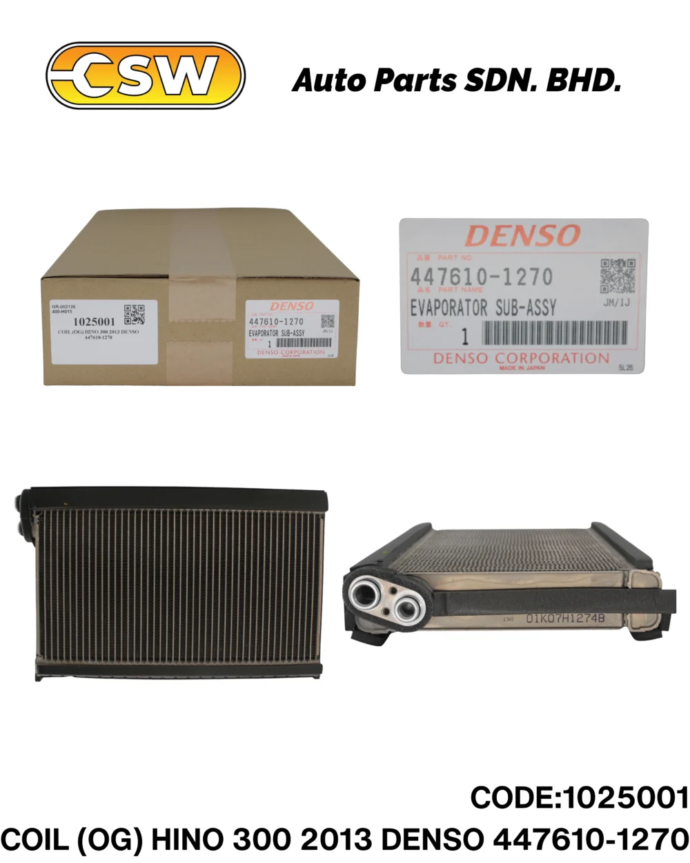 COIL (OG) HINO 300 2013 DENSO 447610-1270 - CSW Auto Parts