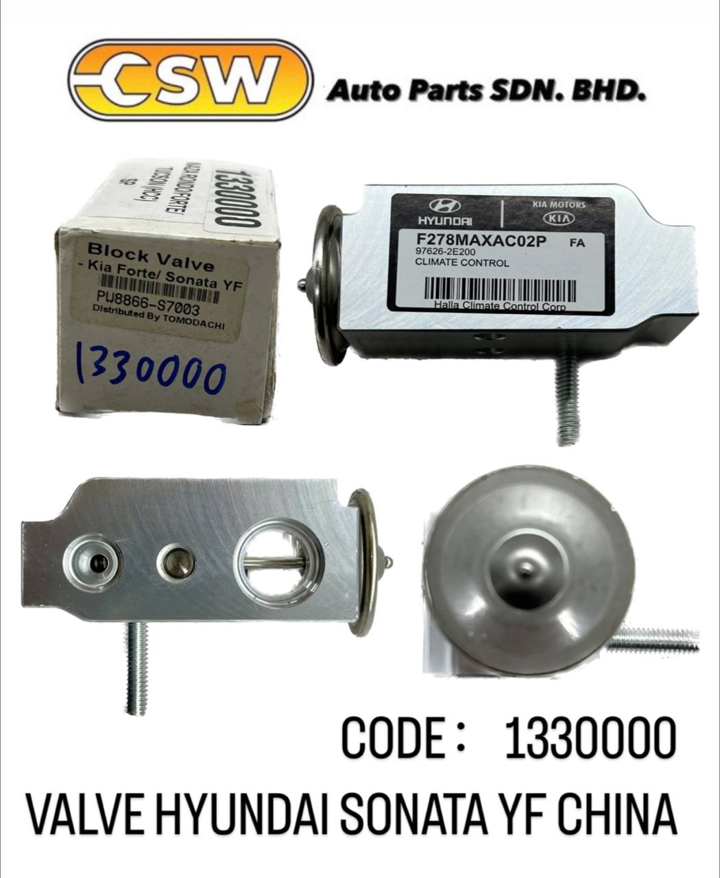VALVE HYUNDAI SONATA YF CHINA - CSW Auto Parts