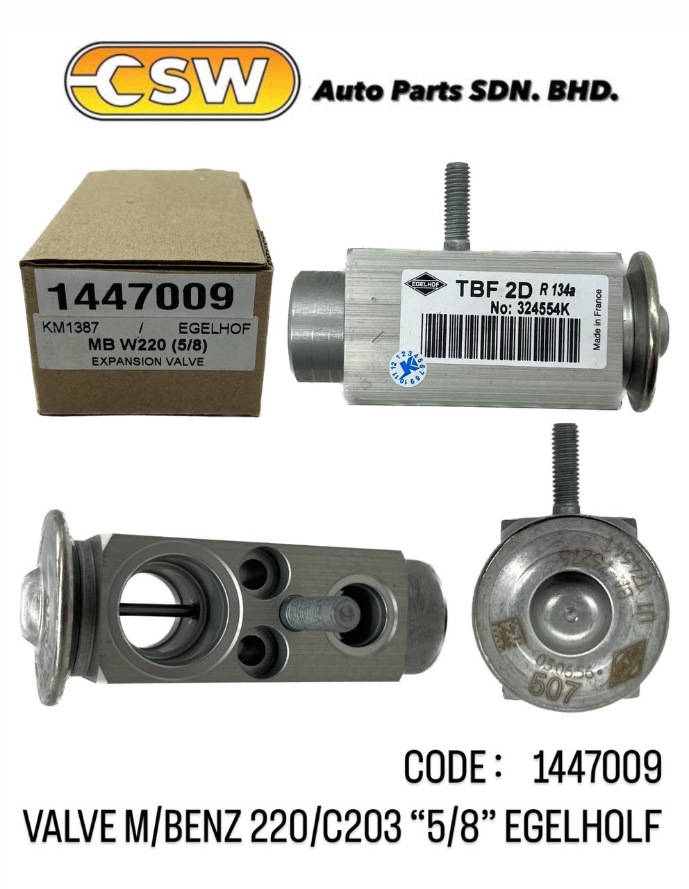 VALVE M/BENZ W220/ W203 /W211 /W169 (5/8) EGELHOF – CSW Auto Parts