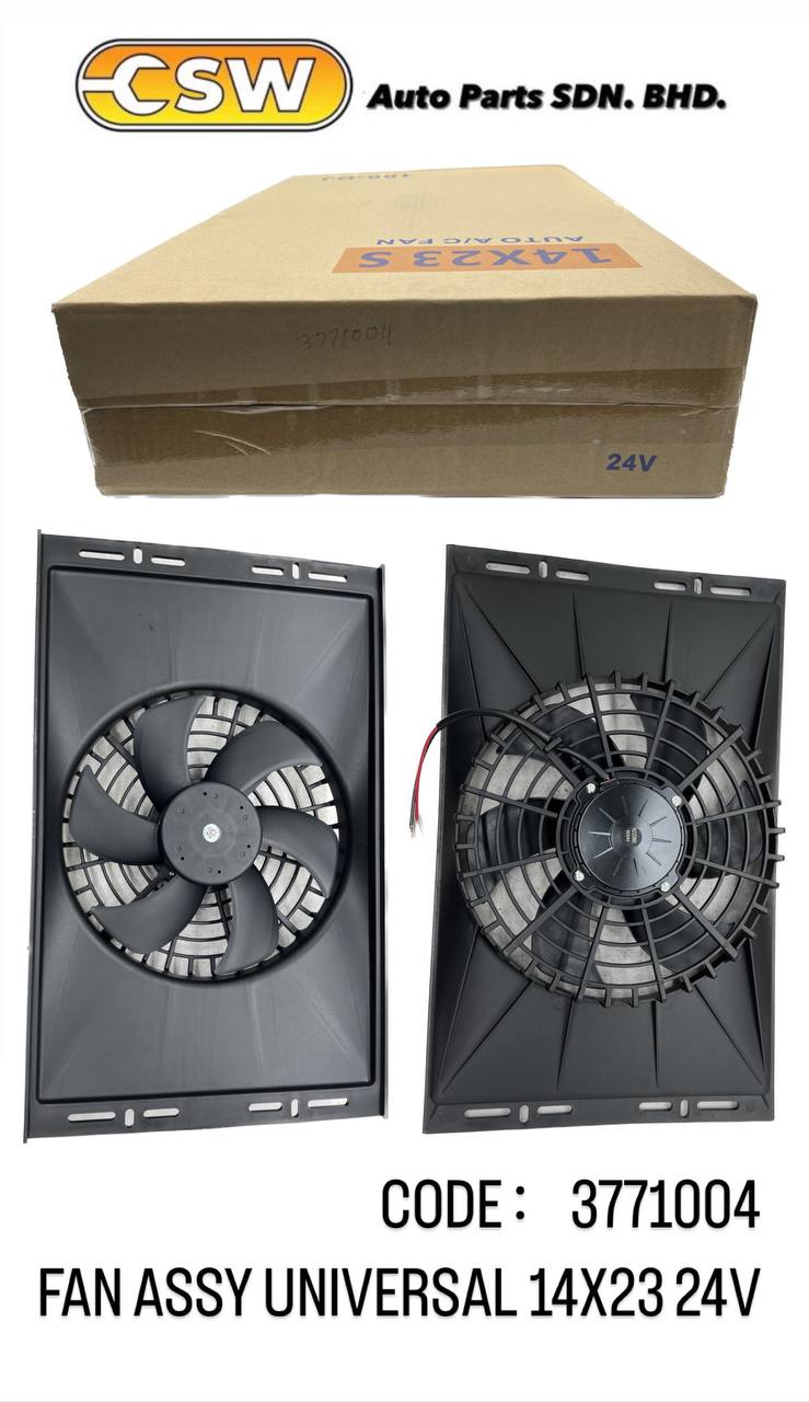 FAN ASSY UNIVERSAL 14X23 24V - CSW Auto Parts