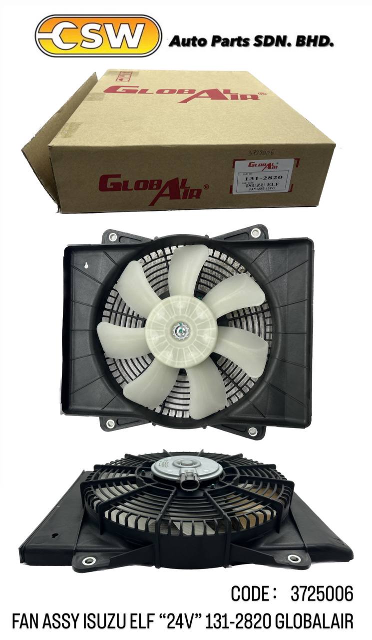 FAN ASSY ISUZU ELF (24V) 131-2820 GLOBALAIR – CSW Auto Parts