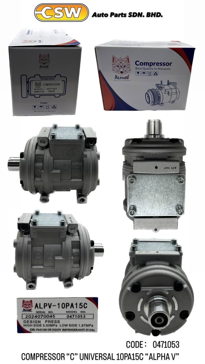 COMPRESSOR (C) UNIVERSAL 10PA15C 'AlphaV - CSW Auto Parts