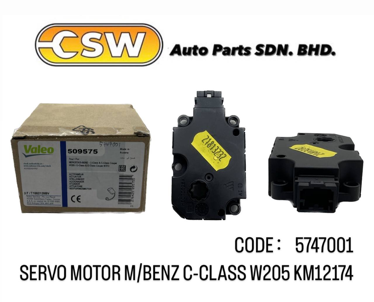 SERVO MOTOR M/BENZ C-CLASS W205 - CSW Auto Parts
