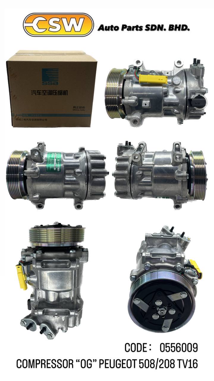COMPRESSOR (OG) PEUGEOT 508/208 TV16 – CSW Auto Parts
