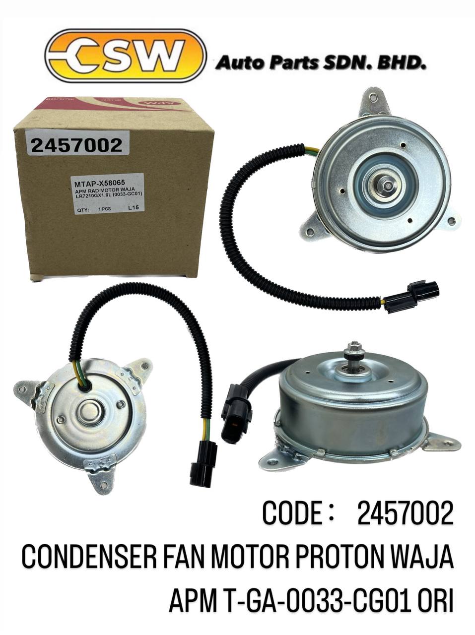 CONDENSER FAN MOTOR PROTON WAJA APM T-GA-0033-GC01 ORI - CSW Auto Parts