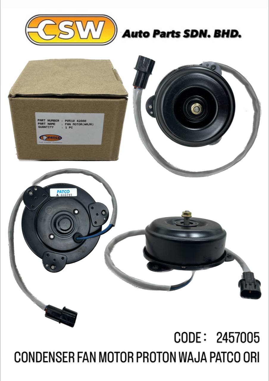 CONDENSER FAN MOTOR PROTON WAJA PATCO ORI – CSW Auto Parts