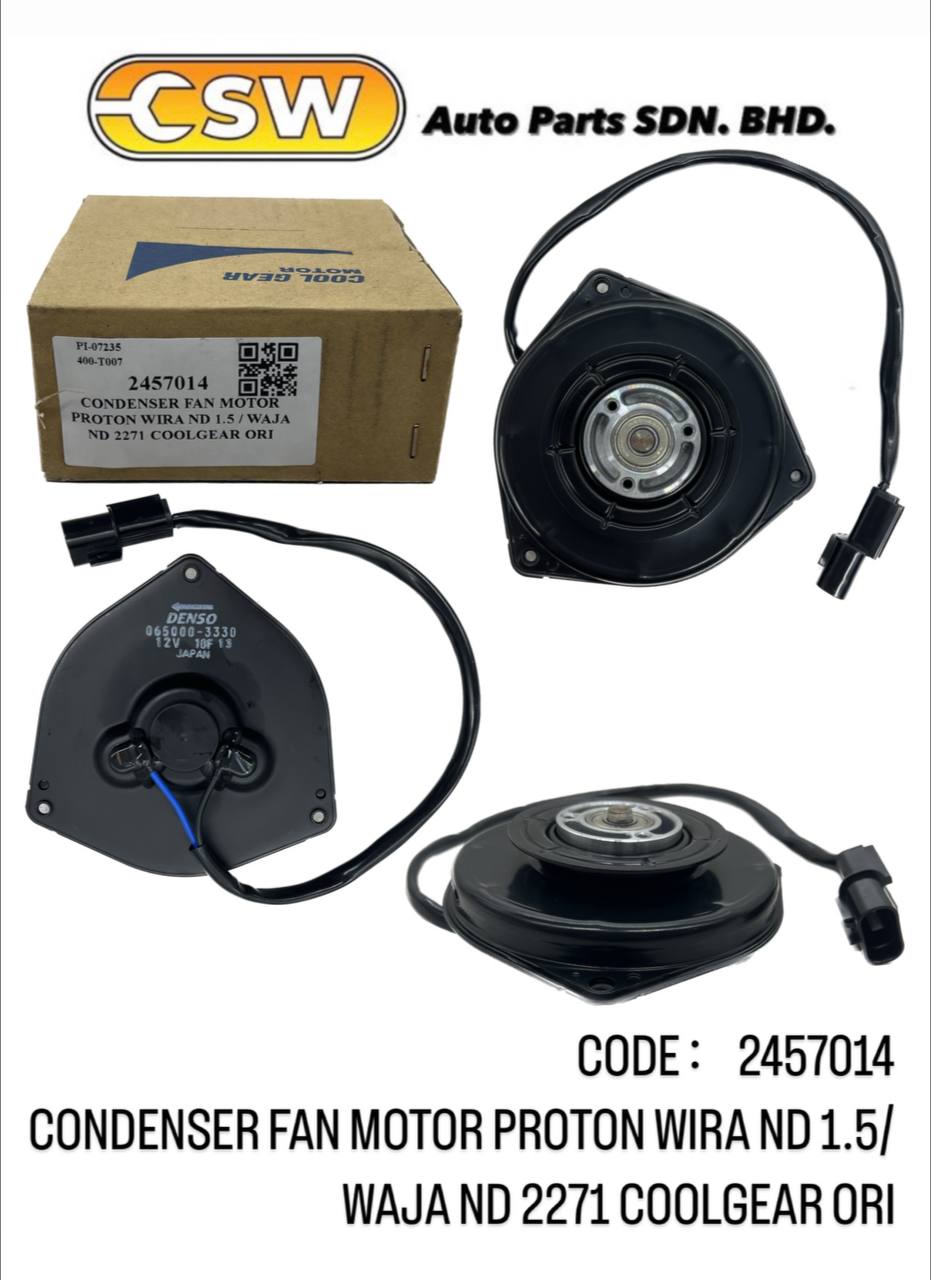 CONDENSER FAN MOTOR PROTON WIRA ND 1.5 / WAJA ND 2271 COOLGEAR ORI ...