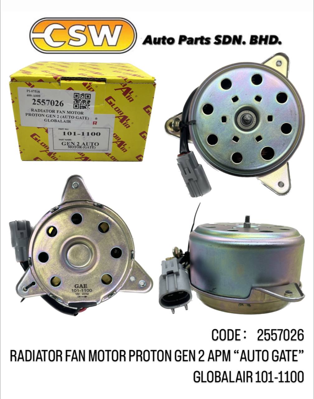RADIATOR FAN MOTOR PROTON GEN 2 APM (AUTO GATE) GLOBALAIR 101-1100 ...