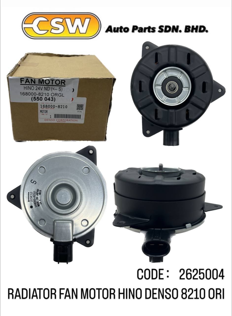 RADIATOR FAN MOTOR (OG) HINO DENSO 8210 ORI - CSW Auto Parts