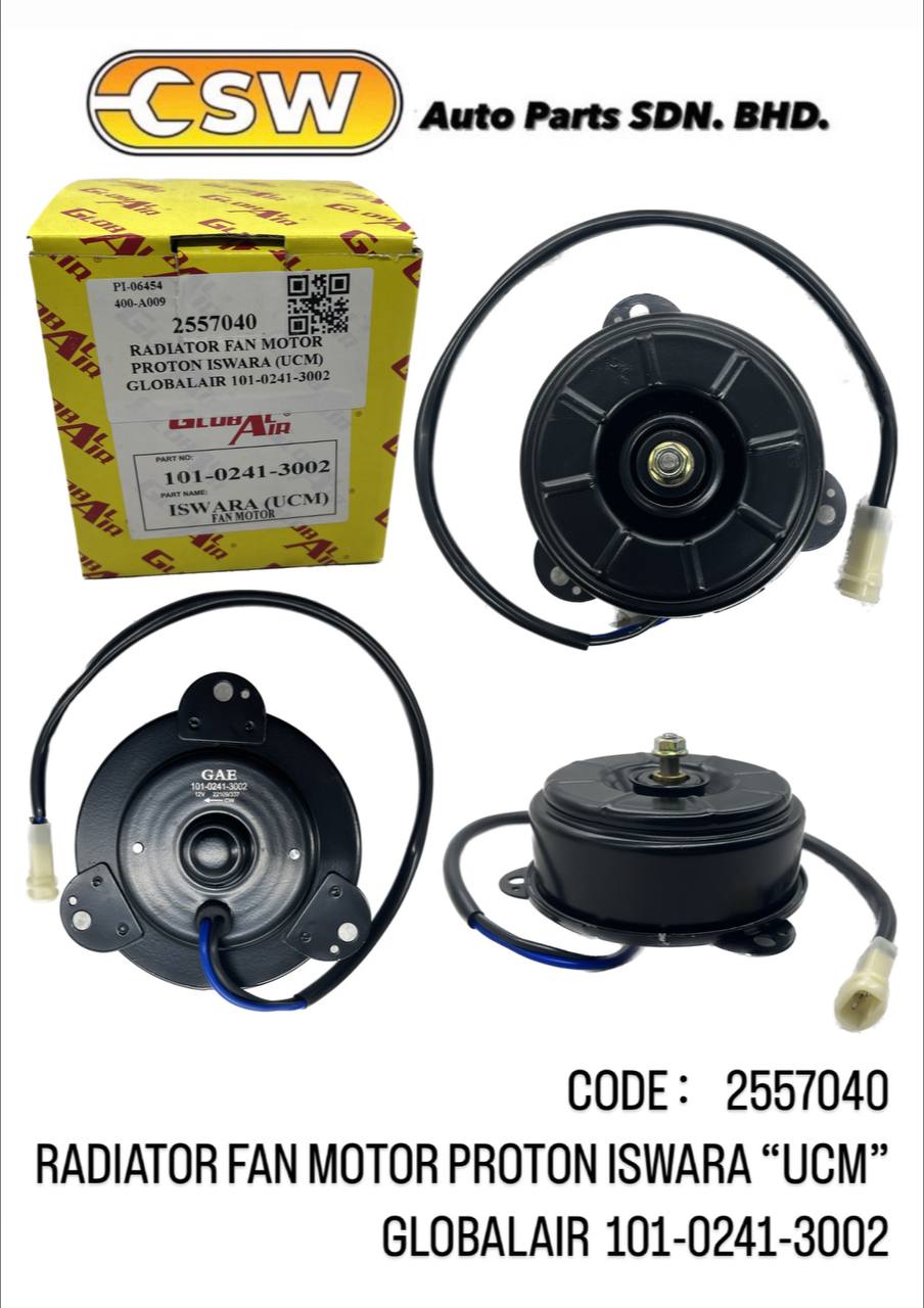 RADIATOR FAN MOTOR PROTON ISWARA (UCM) GLOBALAIR 101-0241-3002 - CSW ...