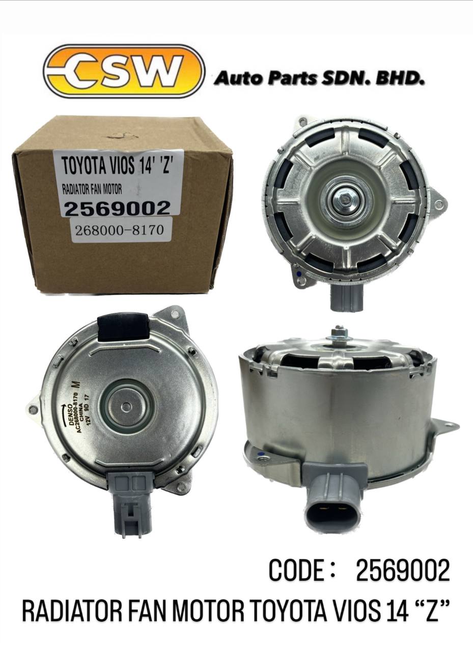 RADIATOR FAN MOTOR TOYOTA VIOS 14' 'Z' - CSW Auto Parts
