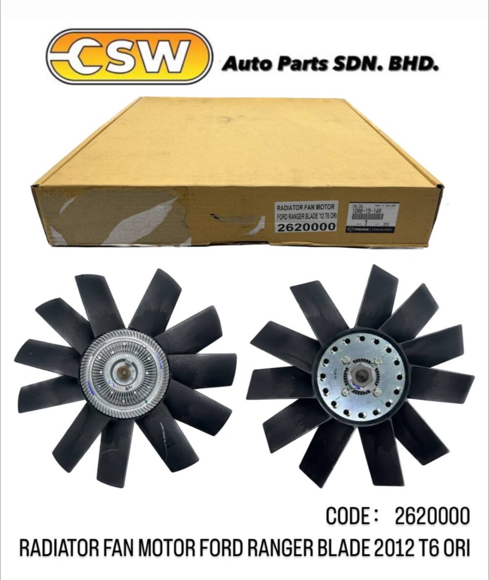 RADIATOR FAN MOTOR (OG) FORD RANGER BLADE 2012 T6 - CSW Auto Parts