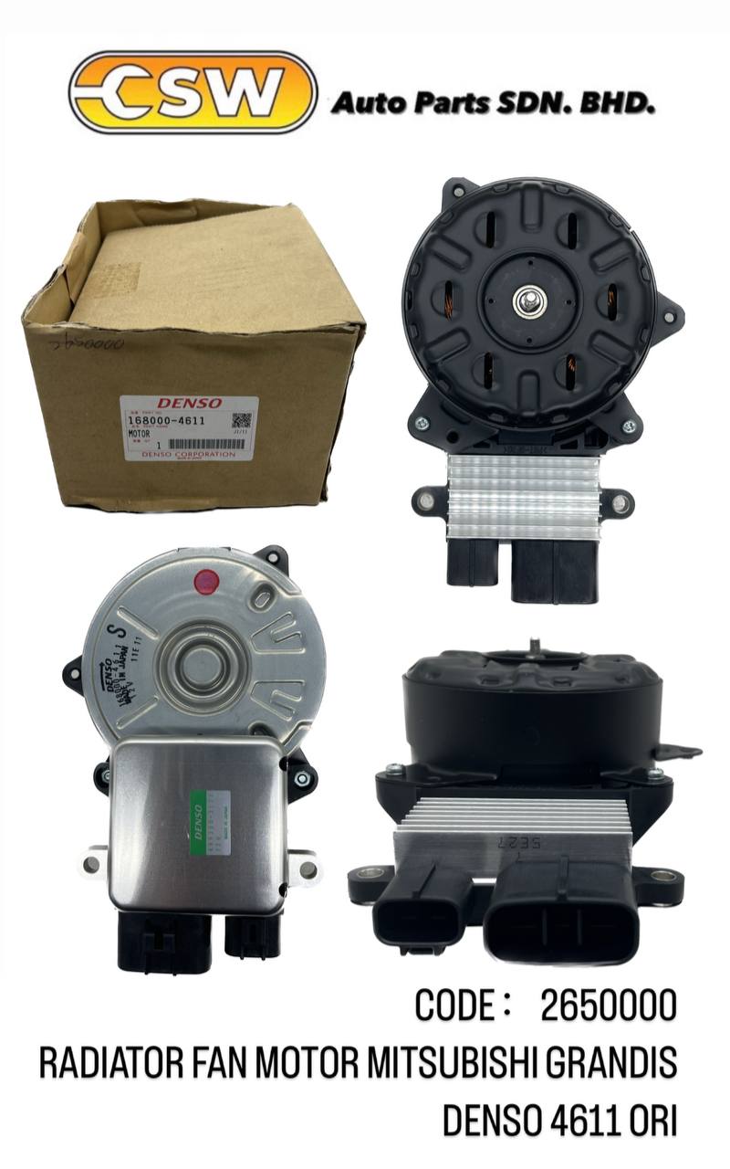 RADIATOR FAN MOTOR MITSUBISHI GRANDIS DENSO 4611 ORI – CSW Auto Parts
