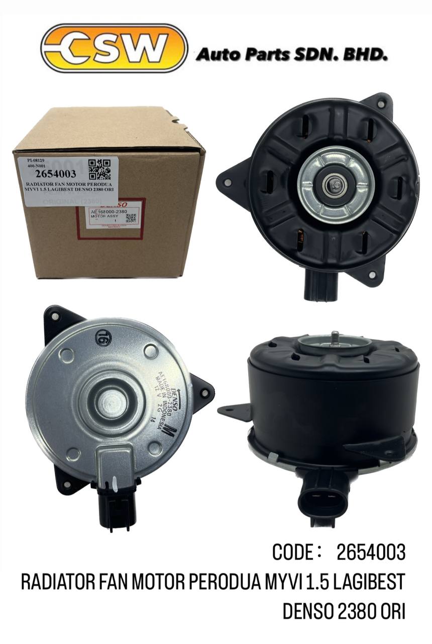 RADIATOR FAN MOTOR PERODUA MYVI 1.5 LAGIBEST DENSO 2380 ORI - CSW Auto ...
