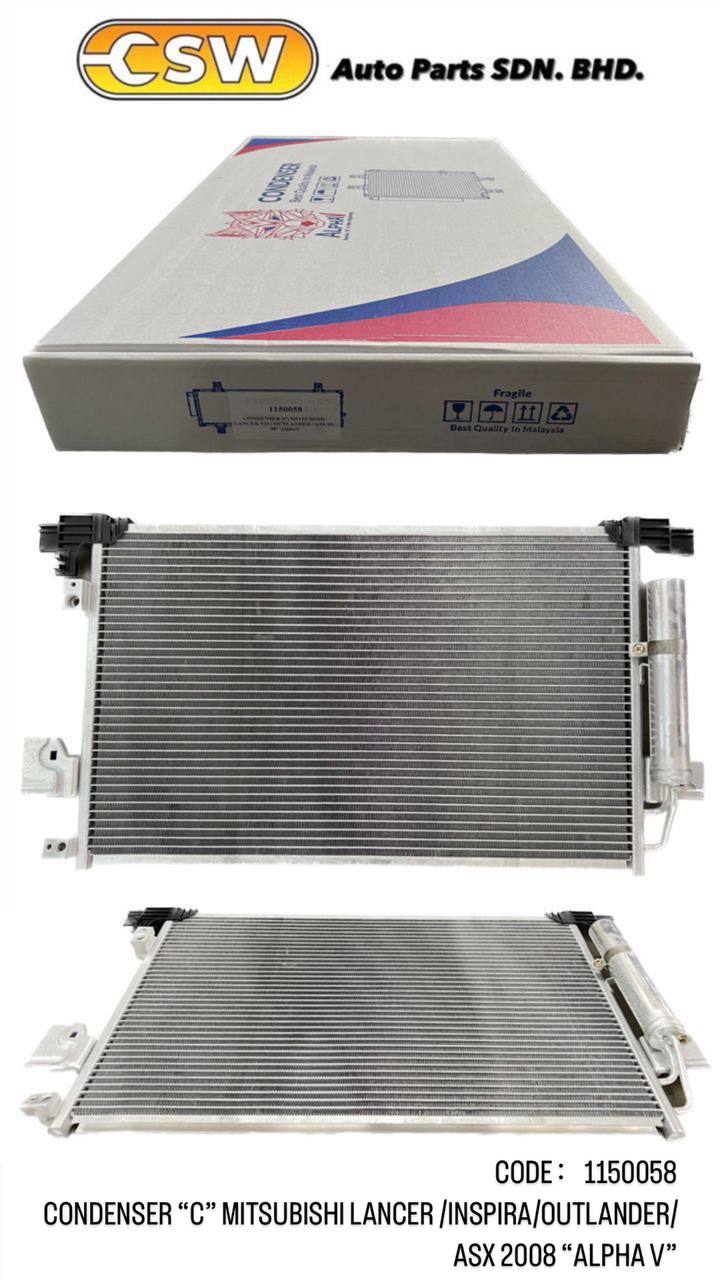 CONDENSER MITSUBISHI LANCER 07' / INSPIRA / OUTLANDER / ASX 00-08 ...