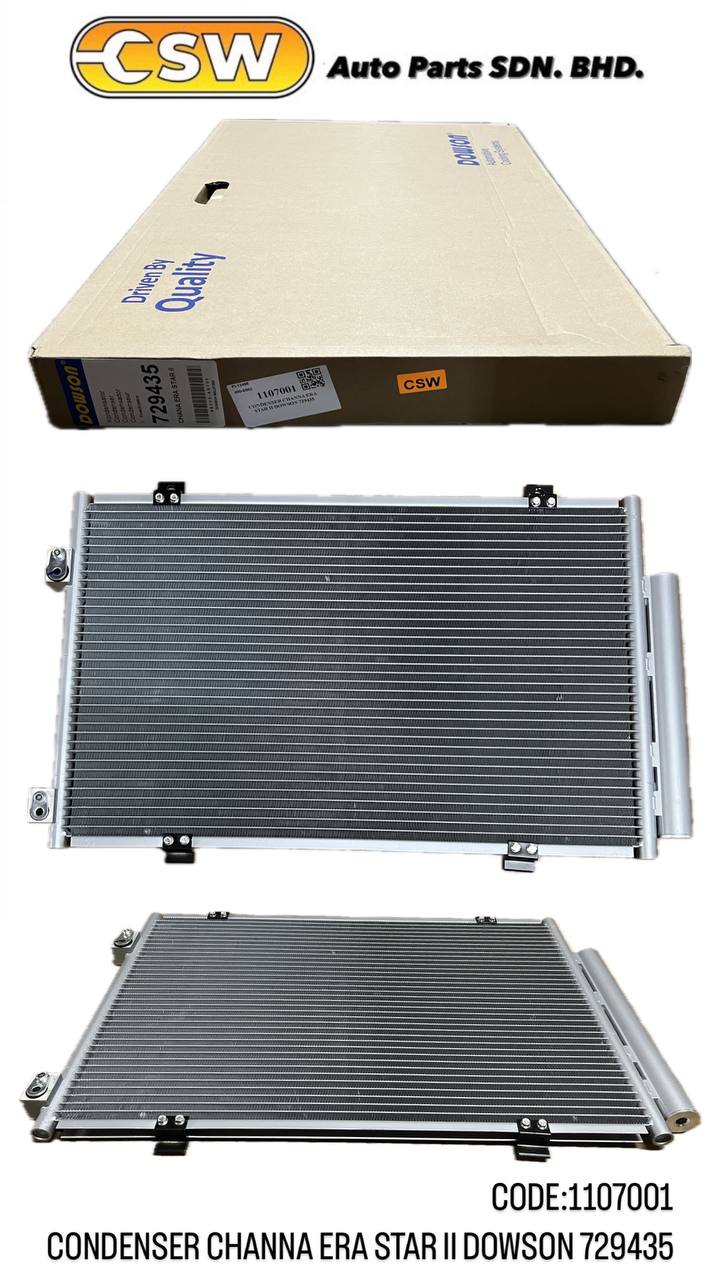 CONDENSER CHANNA ERA STAR II DOWSON 729435 - CSW Auto Parts