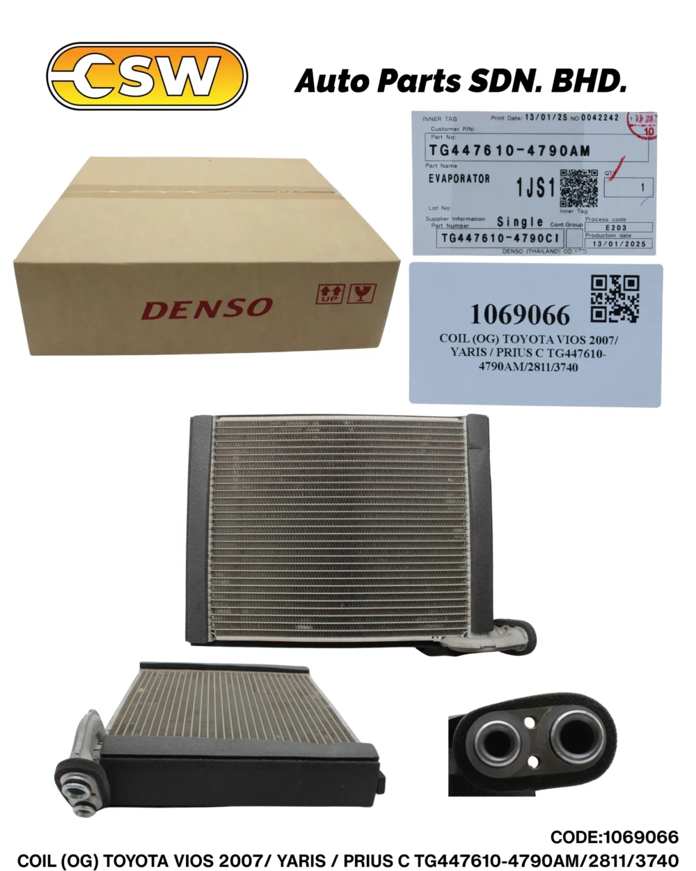 COIL (OG) TOYOTA VIOS 2007/ YARIS / PRIUS C TG447610-4790AM/2811/3740 ...