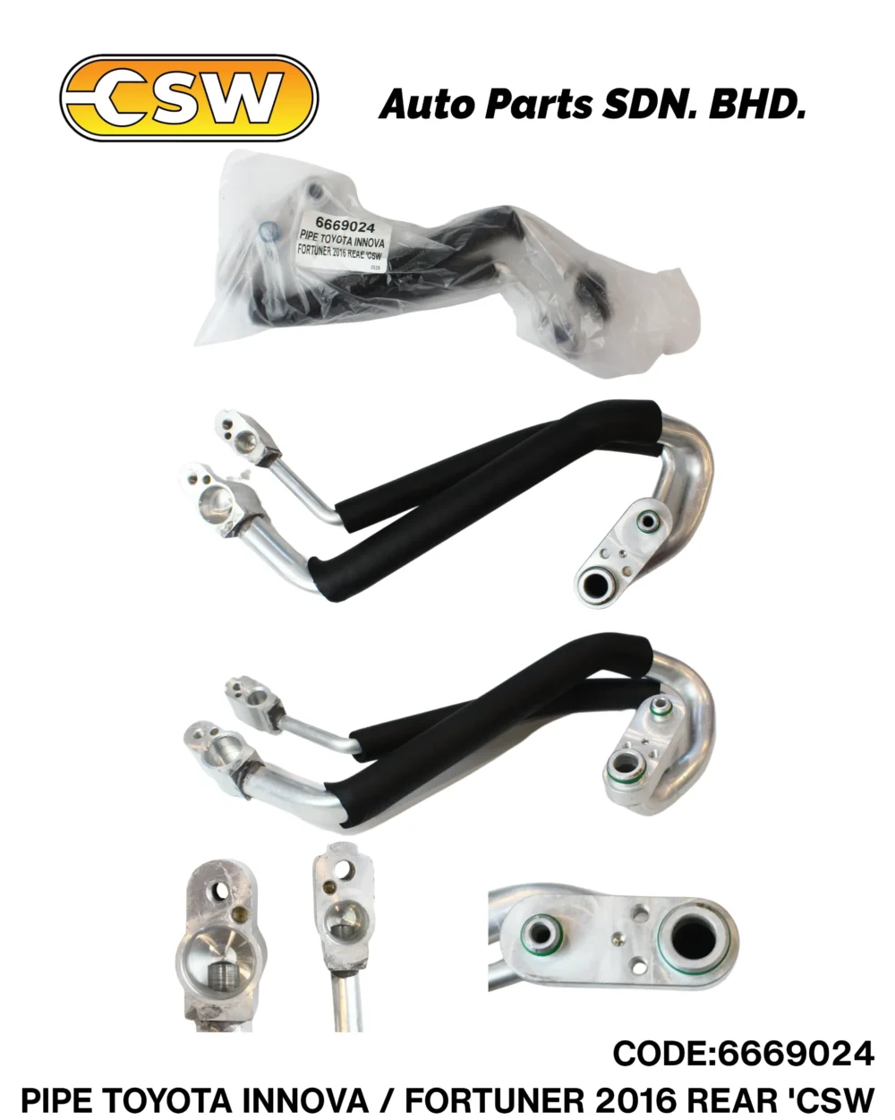 PIPE TOYOTA INNOVA / FORTUNER 2016 REAR 'CSW - CSW Auto Parts