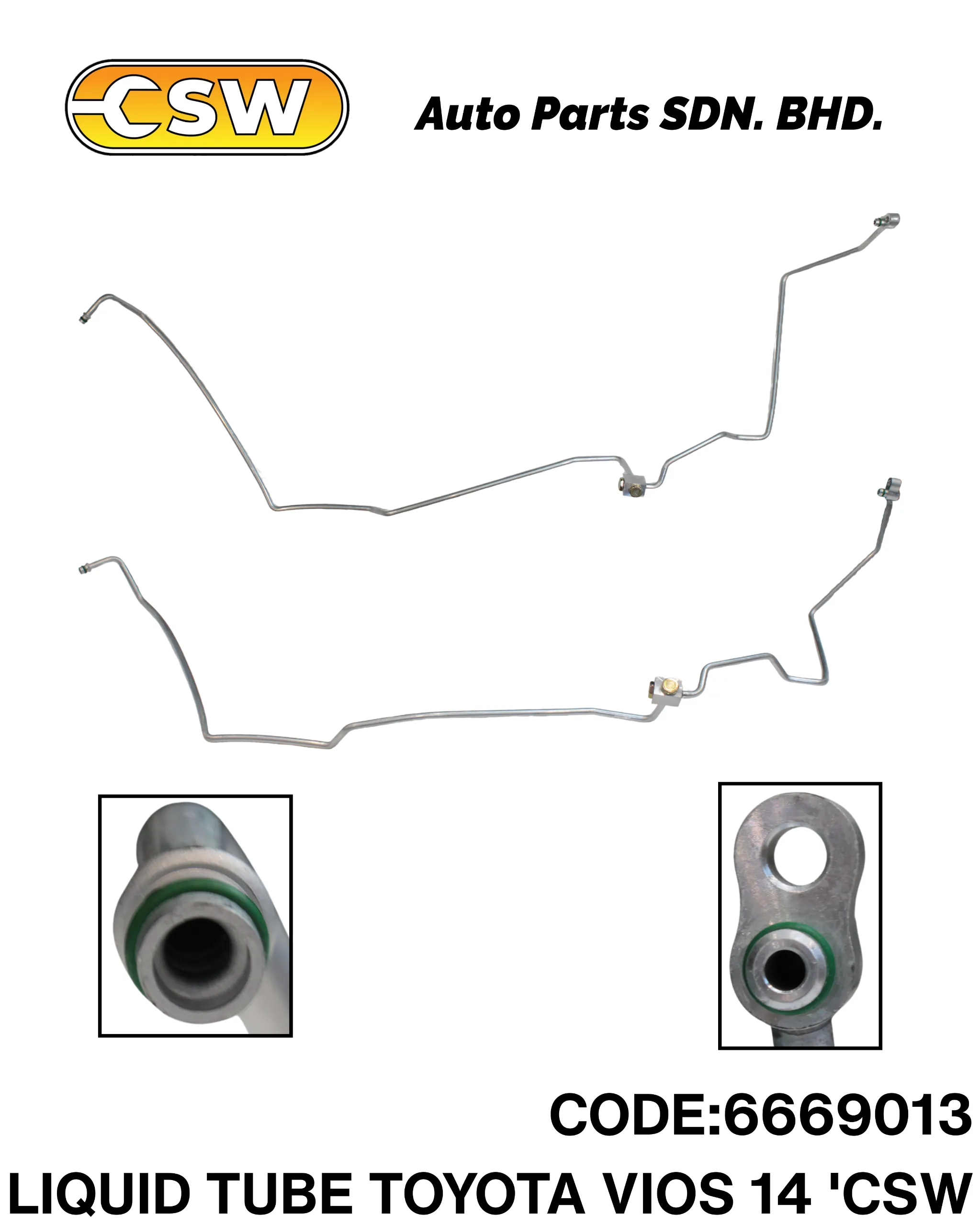 LIQUID TUBE TOYOTA VIOS 14 'CSW - CSW Auto Parts