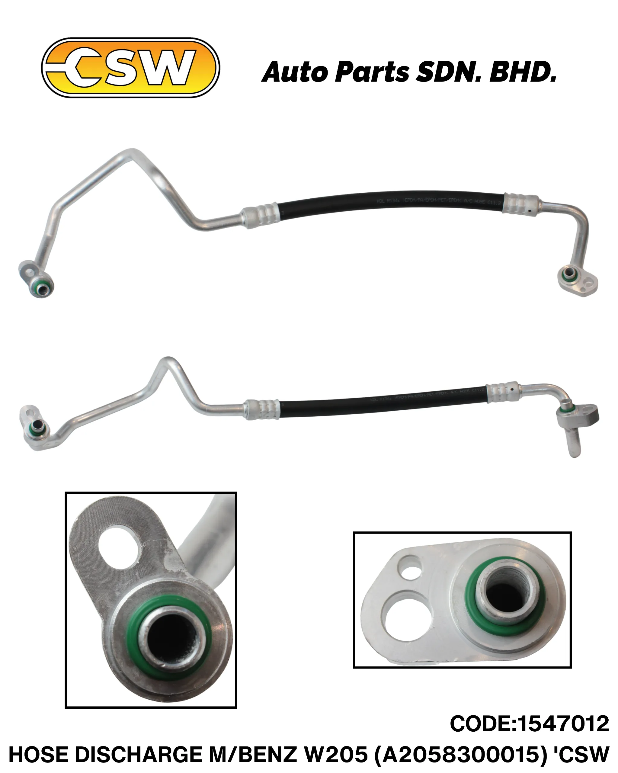 HOSE DISCHARGE M/BENZ W205 (A2058300015) 'CSW - CSW Auto Parts