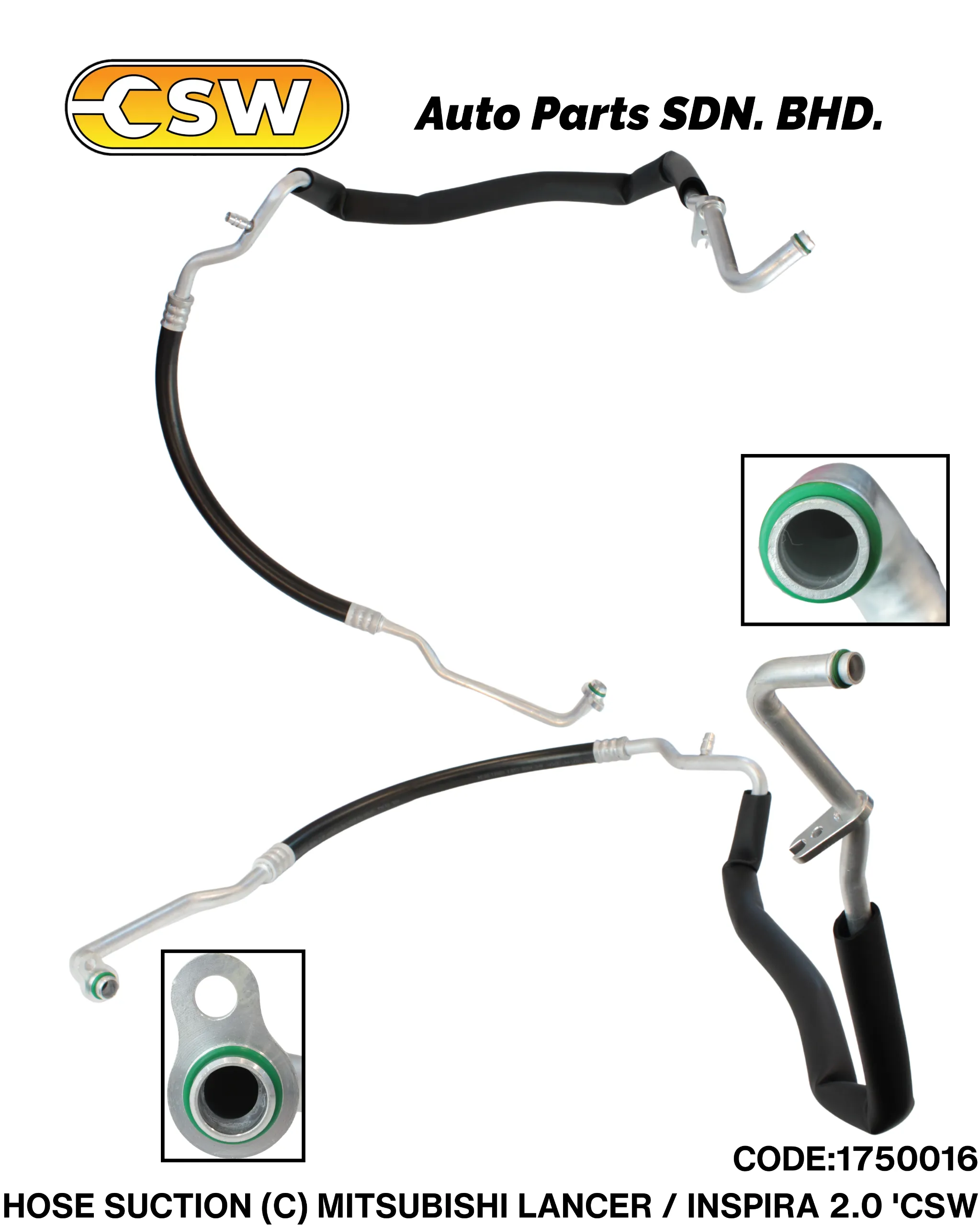 HOSE SUCTION (C) MITSUBISHI LANCER / INSPIRA 2.0 'CSW - CSW Auto Parts